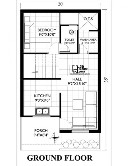 Best 20 X 35 Duplex House Plans East Facing With Vastu